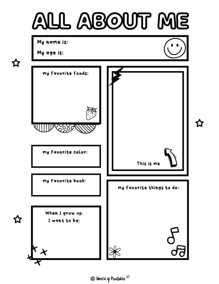 All About Me Christian Worksheet | All About Me Worksheets