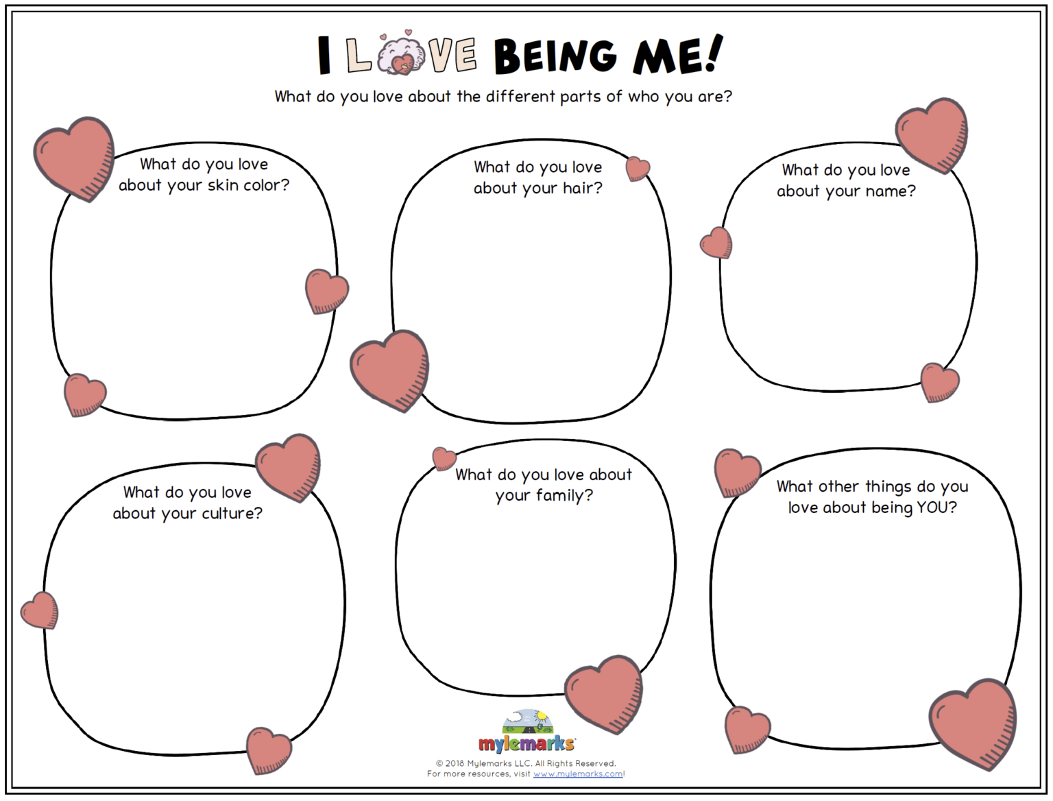 All About Me Worksheet Mylemarks | All About Me Worksheets